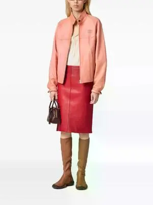 Miu Miu Nappa Leather Jacket