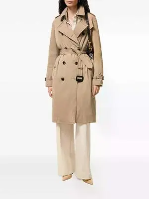 Burberry Long Padded Kensington Trench Coat - Neutrals