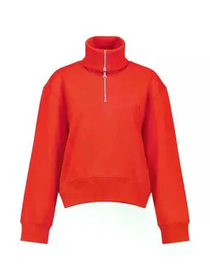 MARINE SERRE Moon Fleece Sweatshirt - Red