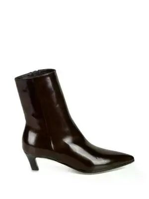 LORENZO MASIERO Pointed-toe Leather Boots - Brown