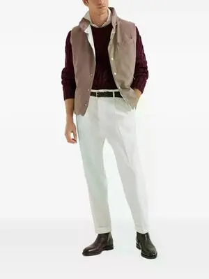Brunello Cucinelli Hooded Wool Waistcoat - Neutrals