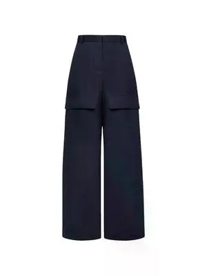 Stella McCartney Wide-leg Cargo Trousers - Blue