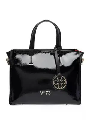 V°73 Blake Logo-plaque Tote Bag - Black