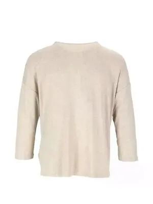 Majestic Filatures Ribbed Boat-neck T-shirt - Neutrals