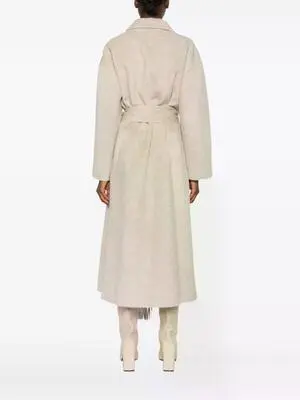 ISABELLE BLANCHE Fringe-detail Belted Coat