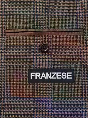 FRANZESE COLLECTION Rolls Royce Checked Double-breasted Suit Jacket
