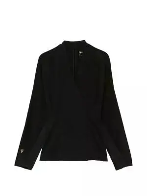 MACRON Sienna Wrap-style Tailored Jacket - Black