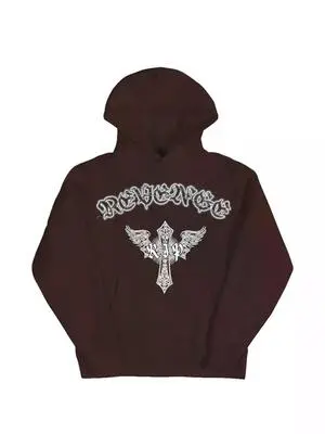 REVENGE Skeleton Angel Hoodie - Brown
