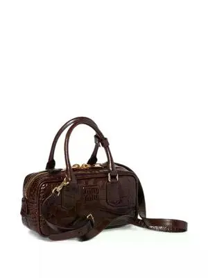 Miu Miu Arcadie Crocodile Embossed Calfskin Bag