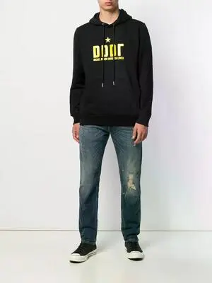 DIESEL® Distressed Straight Leg Jeans