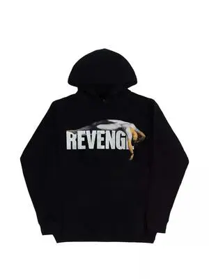 REVENGE Nightmare Logo-print Hoodie - Black