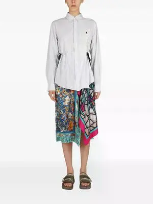 Polo Ralph Lauren Asymmetric Midi Shirt Dress - White
