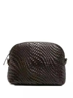 Dragon Diffusion Fellini Optical Clutch Bag - Brown