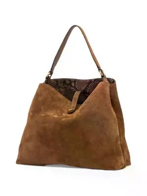 GIANNI CHIARINI Fiona Snakeskin-print Shoulder Bag