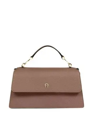 AIGNER S Delia Grained Leather Top-handle Bag