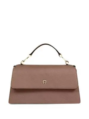 AIGNER S Delia Grained Leather Top-handle Bag