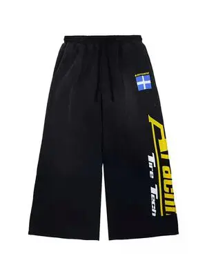 SP5DER Jumbo Logo-print Track Pants - Black