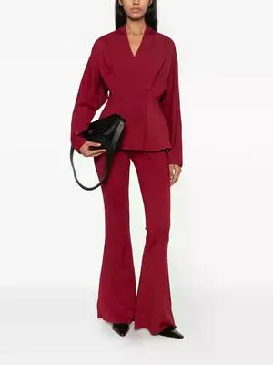MACRON Harper Flared Seam-detail Trousers