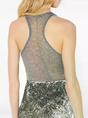 Elisabetta Franchi Wool Top With Ribbing