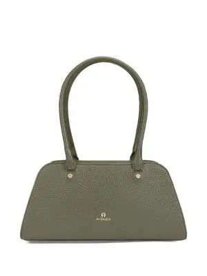 AIGNER M Ivy Grained Leather Handbag - Green