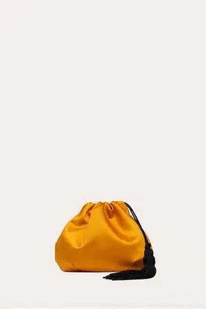 LIFFNER Tassel Pouch Mandarin Satin - Orange