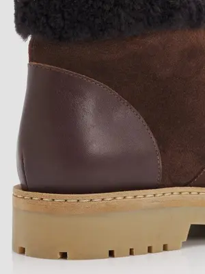 ODISSI Alle Suede-shearling Sneakers