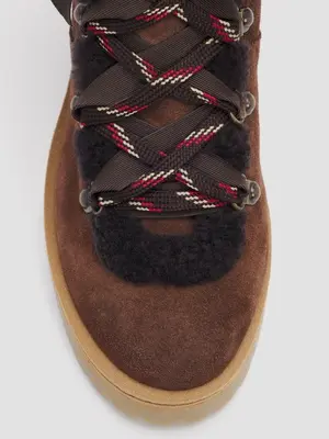 ODISSI Alle Suede-shearling Sneakers