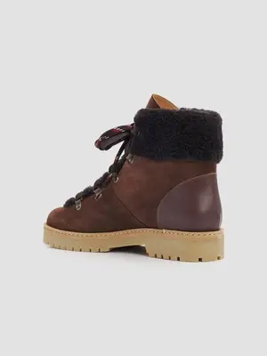 ODISSI Alle Suede-shearling Sneakers