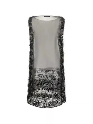 LANVIN Sequin-embellished Embroidered Mini Dress