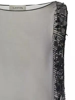 LANVIN Sequin-embellished Embroidered Mini Dress
