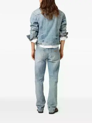 Miu Miu Five-pocket Washed Denim Jeans