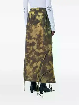 LUEDER Vortex Ruched Maxi Skirt