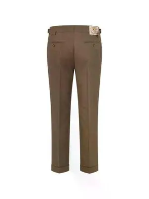 FRANZESE COLLECTION Stefano De Martino Front-dart Tailored Trousers