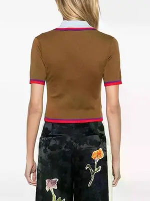 ALEMAIS Josefina Knit Polo Chocolate