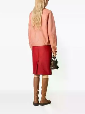 Miu Miu Nappa-leather Skirt
