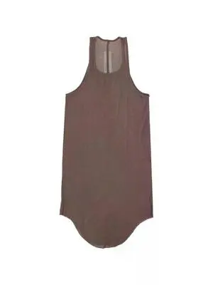 Rick Owens Basic Rib Tank - Brown