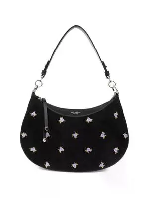 Kate Spade New York Liv Floral-embroidered Shoulder Bag - Black
