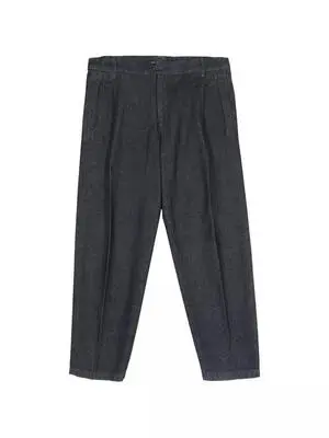 BRIGLIA 1949 Pleated Tapered Trousers - Grey