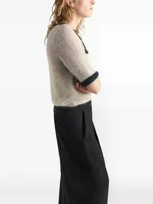 Dorothee Schumacher Short-sleeve Cashmere T-shirt - Grey