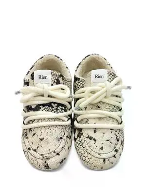 RIEN STUDIO Wallet Snake-effect Rope-lace Sneakers