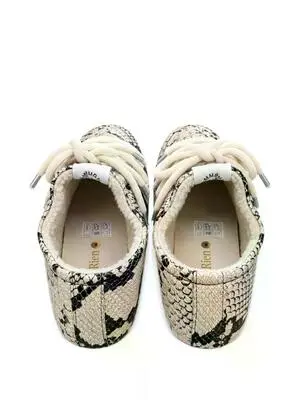 RIEN STUDIO Wallet Snake-effect Rope-lace Sneakers
