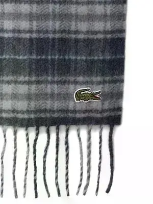 Lacoste Wool-blend Plaid Scarf