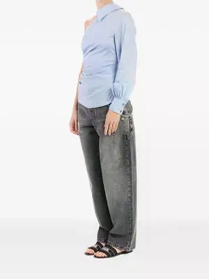 Karl Lagerfeld Karl Signature One-shoulder Blouse