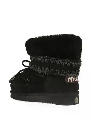 Mou Eskimo Crochet-trim Boots
