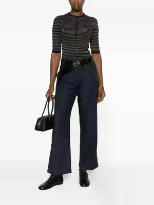 Paloma Wool Striped Button-up T-shirt
