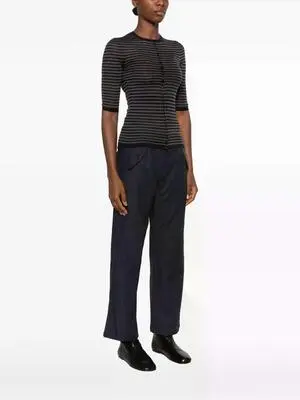 Paloma Wool Striped Button-up T-shirt