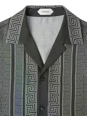 Versace Printed Silk Twill Regular Shirt