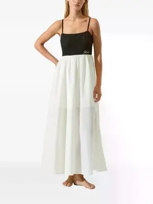 Karl Lagerfeld Signature Beach Sheer Maxi Dress