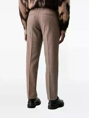 LES DEUX Logo-embroidered Tailored Trousers