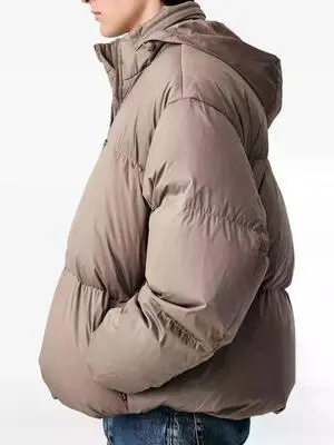 LEVI'S Aurue Quilted Hooded Puffer Jacket - Neutrals